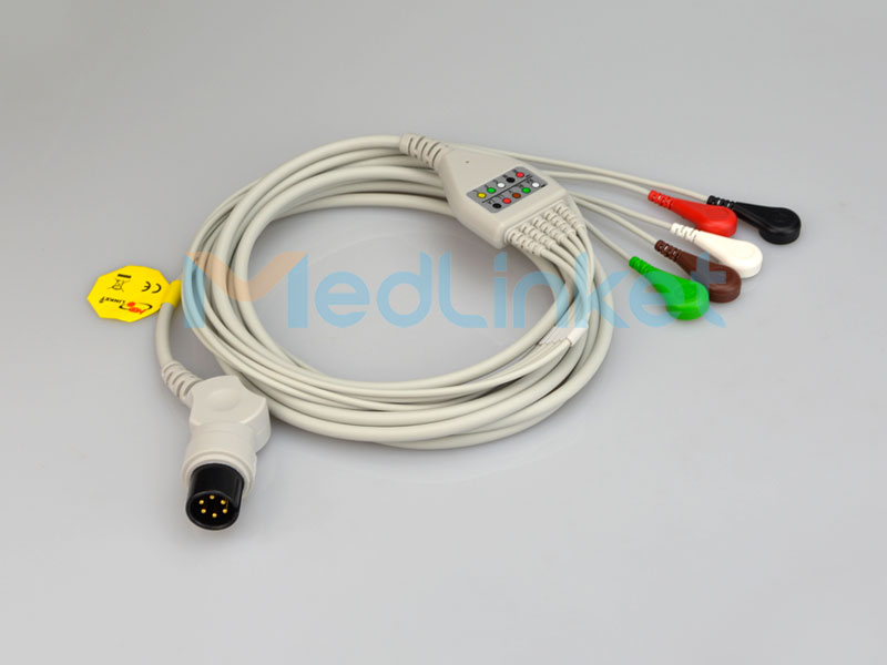China OEM Ekg/ecg Snap Lead Wire – Medlinket ALT/DATASCO Compatible ...